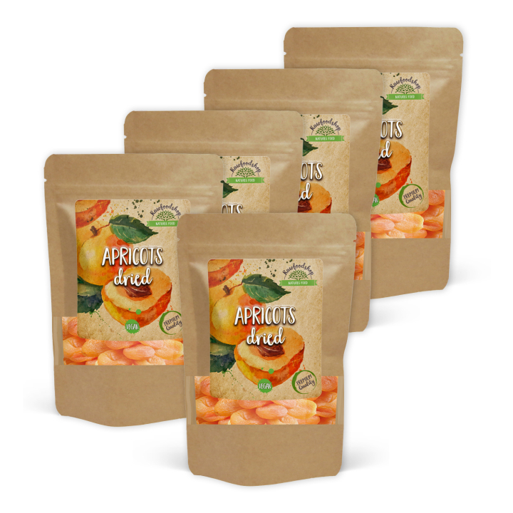 Aprikoser 500g x 5 pakker | Naturlig sødme fra aprikoser