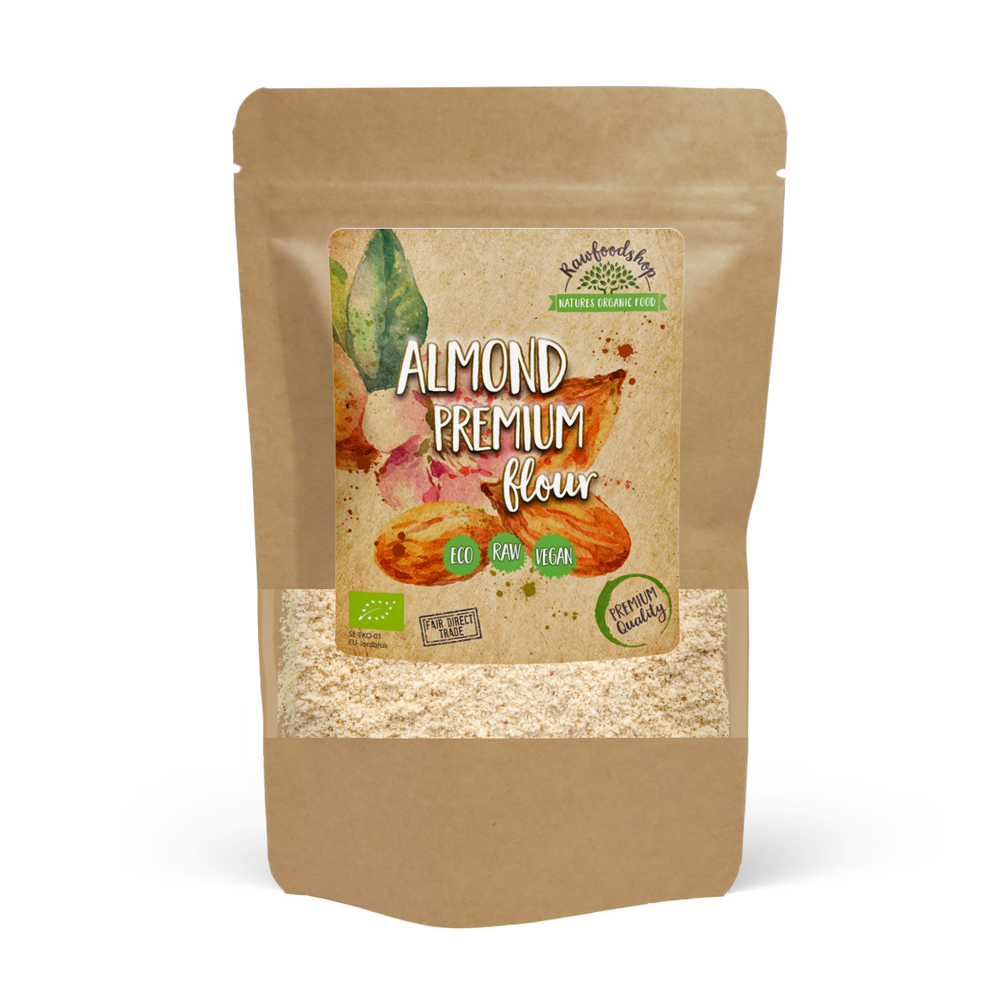 Mandelmel premium RAW ØKO 500g