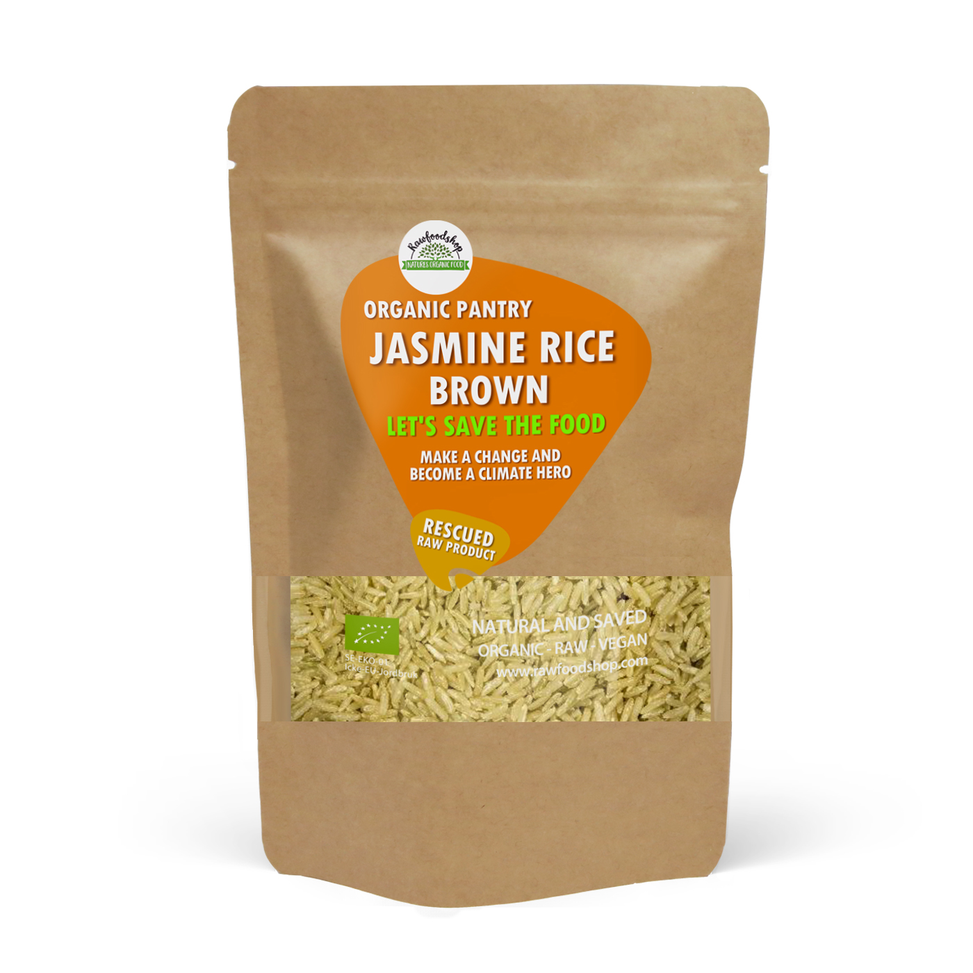 Jasmine Brun Ris ØKO 1kg | Ris og bygg - Pantryet - Råvarer & Drikke